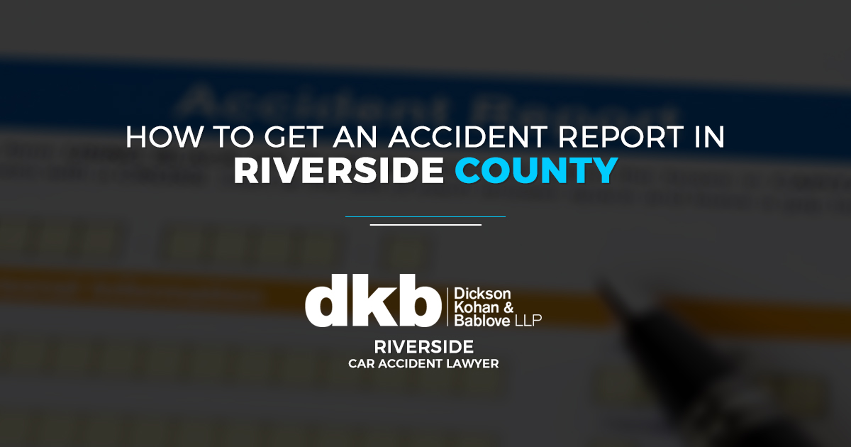 How to Get an Accident Report - Kohan & Bablove Injury Attorneys