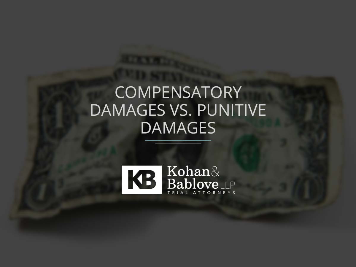 Compensatory Damages VS. Punitive Damages - Kohan & Bablove Injury ...